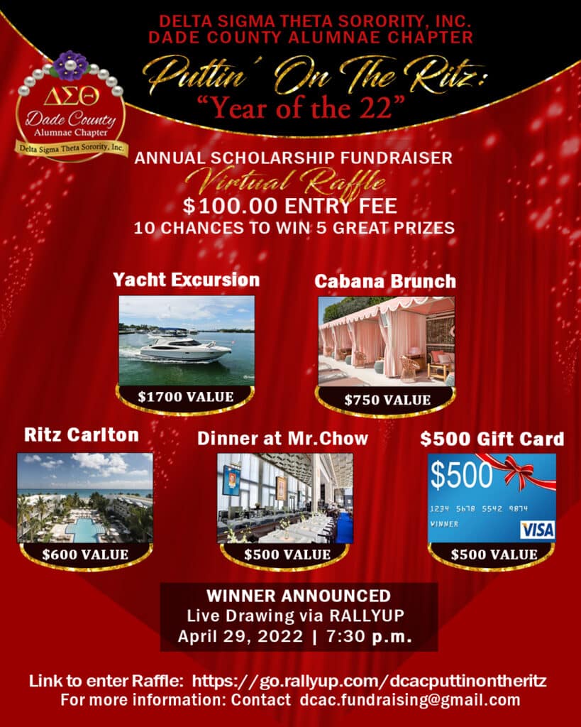 Putting On The Ritz 2022: “Year of the 22” – Raffle Contest – Dade ...