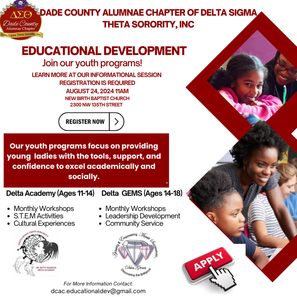 Delta Academy – Dade County Alumnae Chapter of Delta Sigma Theta ...