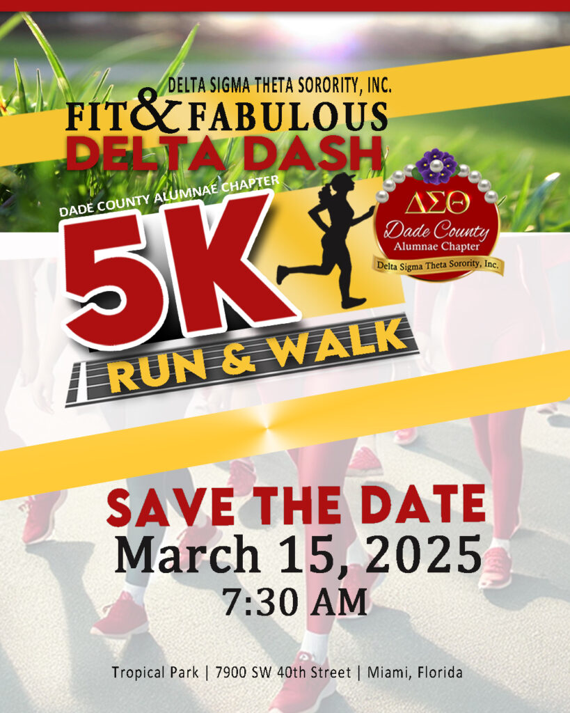 2025 Fit & Fabulous Delta Dash 5K Run/Walk – Dade County Alumnae ...